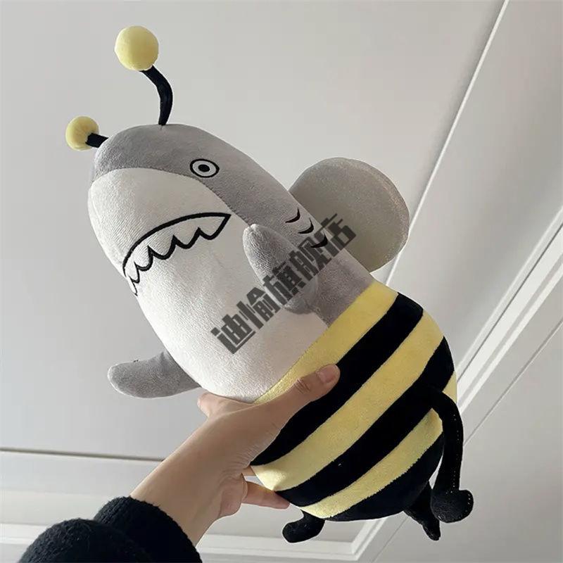 Shark&Bee 鲨鱼和蜜蜂 恶搞公仔创意shark鲨bee玩偶毛绒玩具抱枕男女生日礼物 大号45cm鲨雕【图片 价格 品牌 报价】-京东