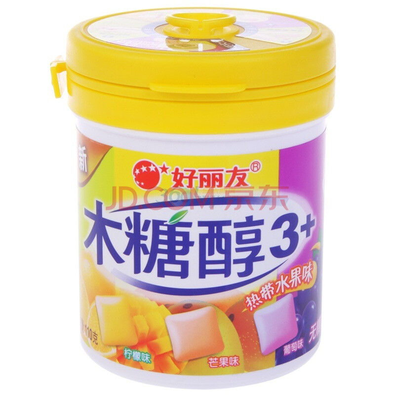 【好丽友口香糖】好丽友木糖醇粒粒出热带水果味110g*6【行情 报价 价格 评测】-京东