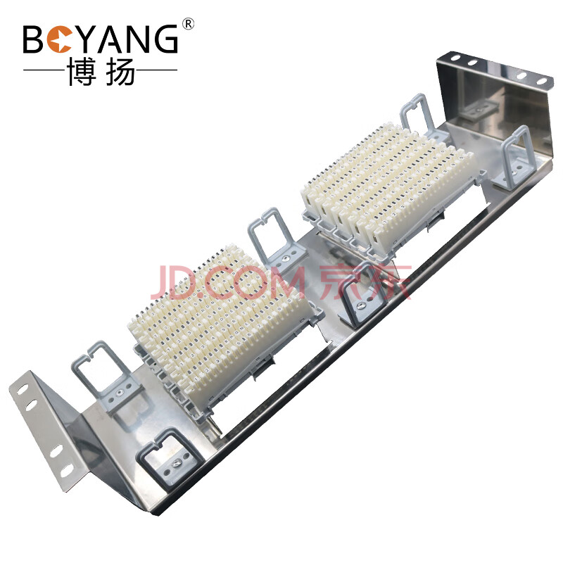 【博扬BY-VDF-100】博扬 VDF电话配线架 100对/100回路语音通信科隆架 19英寸机架式 含10条科龙模块 BY-VDF-100 ...