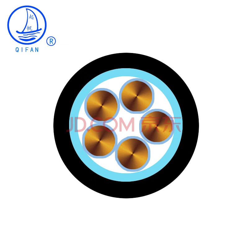 【起帆WDZC-YJY】起帆电缆 ZC-YJV-0.6/1KV-5*10 阻燃电力电缆 1米黑色 20米起售【现货】【行情 报价 价格 评测】-京东