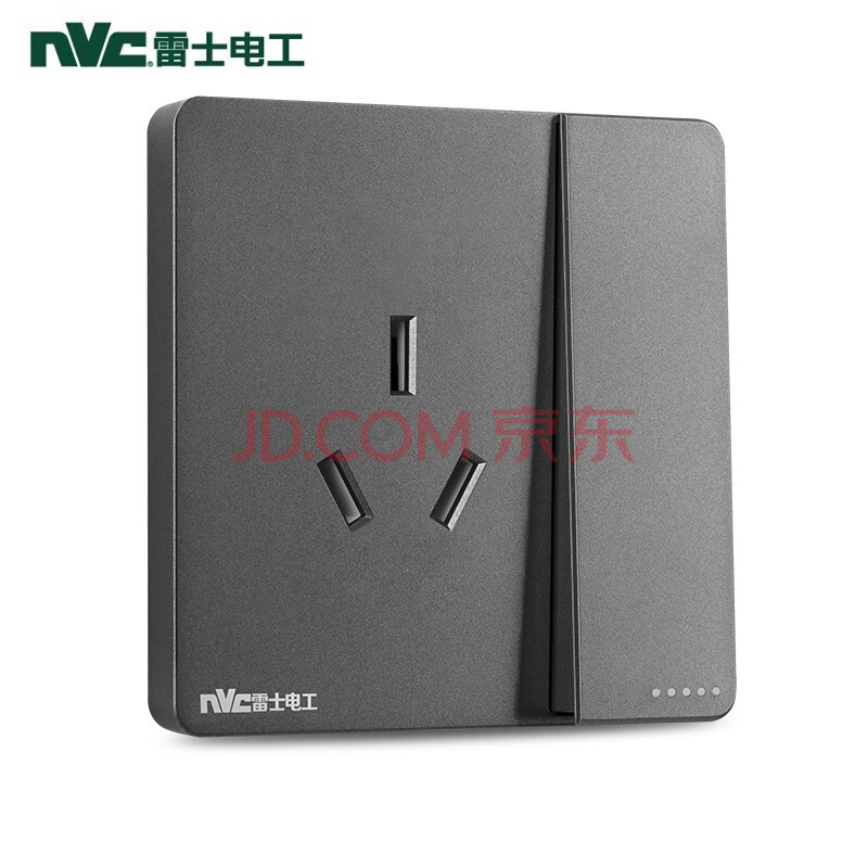 【雷士开关插座】雷士电工（NVC）开关插座 大功率三孔插座86型16A带开关空调热水器暗装墙壁开关面板 Q3心悦系列星空灰【行情 报价 价格 评测】-京东