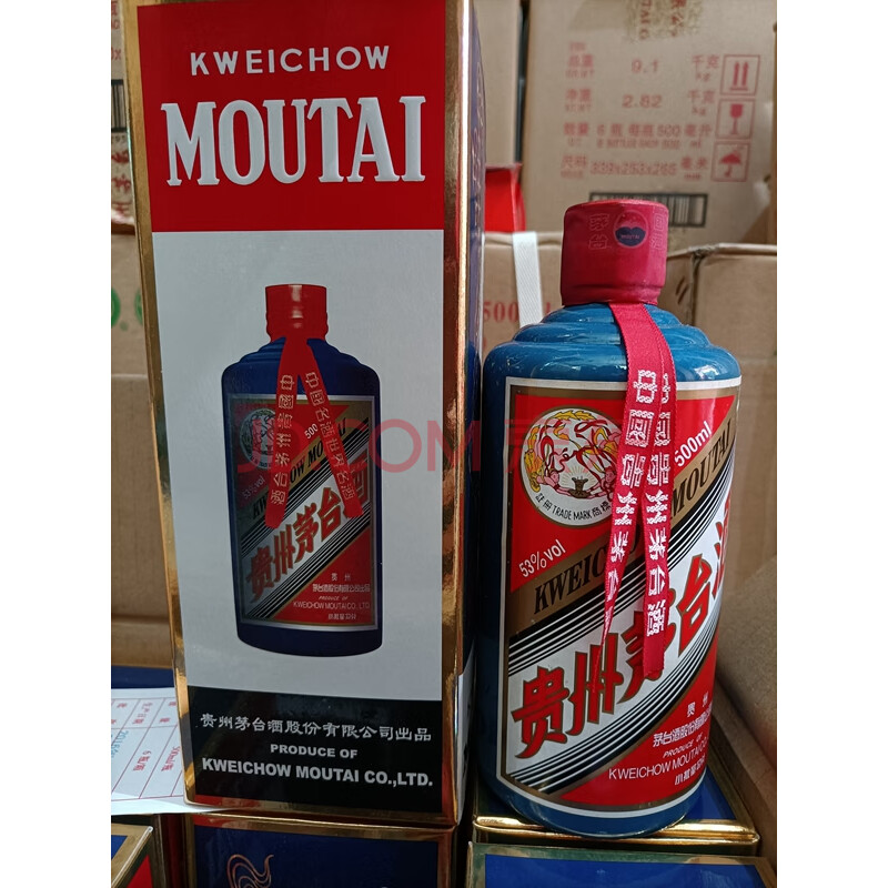 批次6-标的26-贵州茅台酒53%vol 500ml飞天带杯（蓝）6瓶－海关/政府-京东拍卖