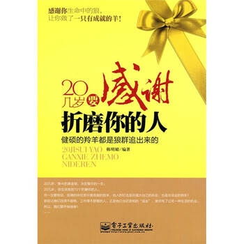 {正版新书}20几岁要感谢折磨你的人9787121107993