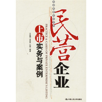 民营企业未上市实务与案例9787300072593中国~~
