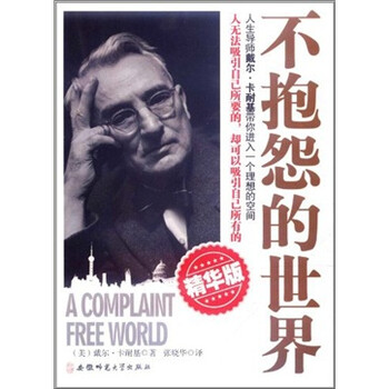 正版书籍 不抱怨的世界9787811413922