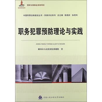 职务犯罪预防理论与实践9787565311628中国人民公安大学