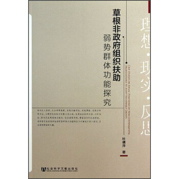 草根非政府组织扶助弱势群体功能探究