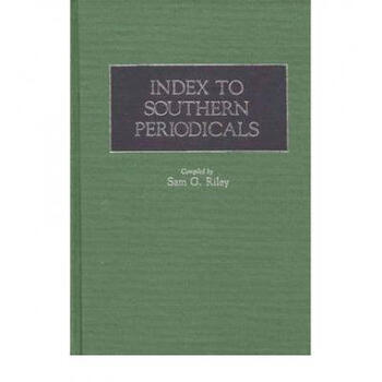 Index to Southern Periodicals.