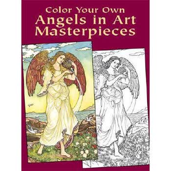 Color Your Own Angels in Art Masterpieces