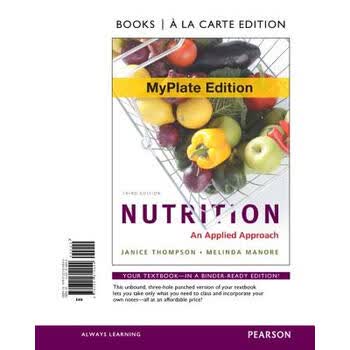 【】Nutrition: An Applied Approach