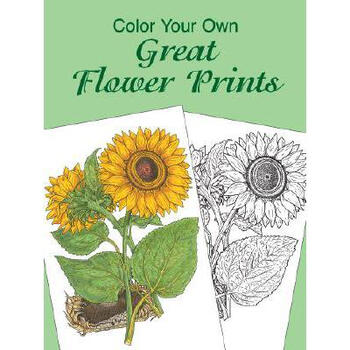 Color Your Own Great Flower Prints
