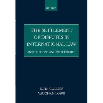 The Settlement of Disputes in International ...
