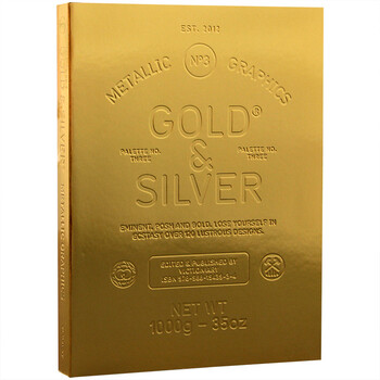 英文原版 VictionPalette 3 Gold Silver金与银 新金属色彩