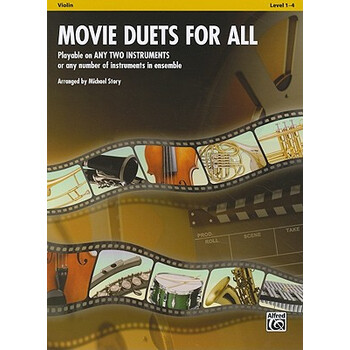 【】Movie Duets for All: Violin, Level