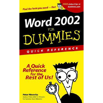 【】Word 2002 For Dummies  Quick