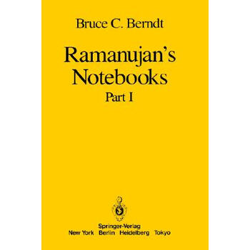 【】Ramanujan's Notebooks: Part I
