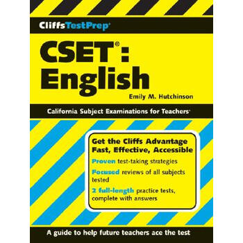 【】Cliffstestprep Cset: English