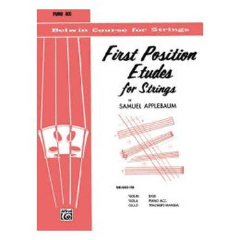 【】First Position Etudes for Strings: Piano