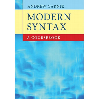 【】Modern Syntax: A Coursebook