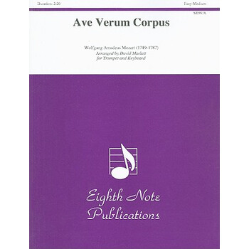 【】Ave Verum Corpus: Trumpet an