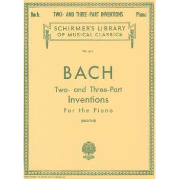 【】Bach: Two- And Three-Part Inventions for