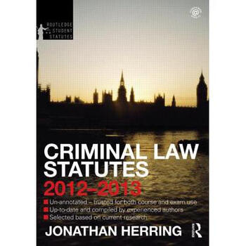 Criminal Law Statutes 2012-2013