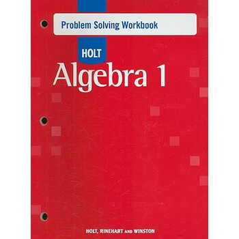 【】Holt Algebra 1 Problem Solving