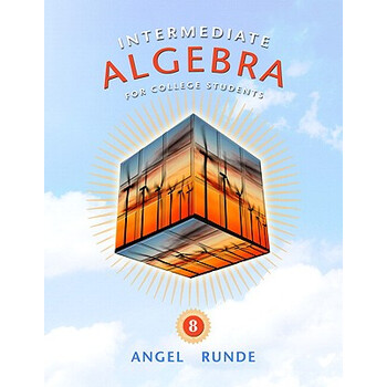 【】Intermediate Algebra for Colleg