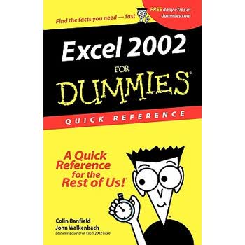 【】Excel 2002 For Dummies Quick