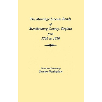 【】Marriages of Mecklenburg County