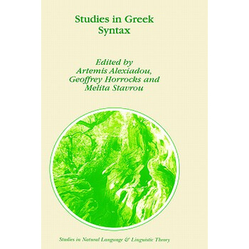 【】Studies in Greek Syntax