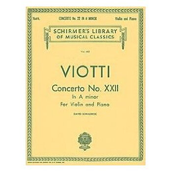 【】Concerto No. 22 in a Minor: Score and