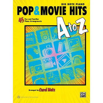 【】Pop & Movie Hits A to Z: Big Note Piano:
