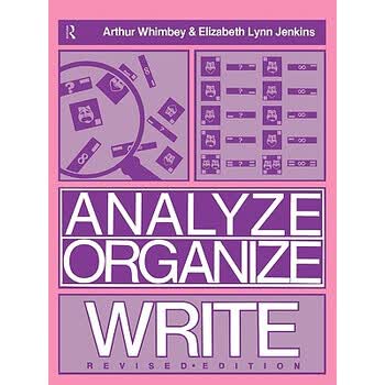 【】Analyze Organize Write Revise