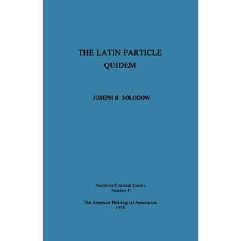 【】The Latin Particle Quidem