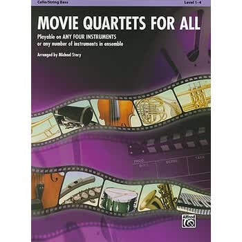 【】Movie Quartets for All, Cello/String