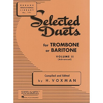 【】Selected Duets for Trombone or Baritone,