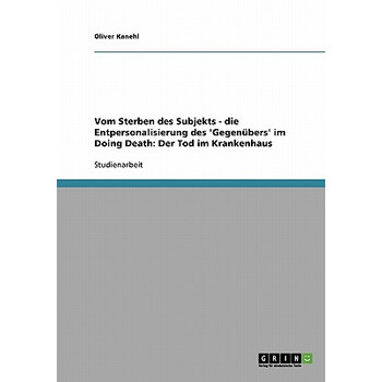 【】Vom Sterben Des Subjekts - Di