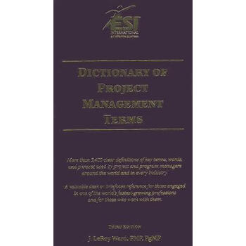【】Dictionary of Project Management