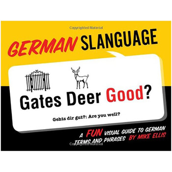 German Slanguage 德国俚语:德语术语短语趣味图示视觉指南 英文原版学习书籍英德对照