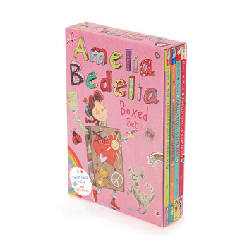 英语读物 原版进口 课外阅读 艾米莉4册套装 Amelia Bedelia  第二辑 美国小学推荐读物 校园章节桥梁书