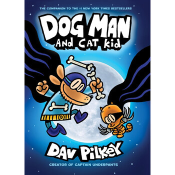 学乐 神探狗狗4：神探狗狗与小小猫 英文原版进口儿童漫画书 Dog Man 4：Dog Man and Cat Kid （7-12岁） 