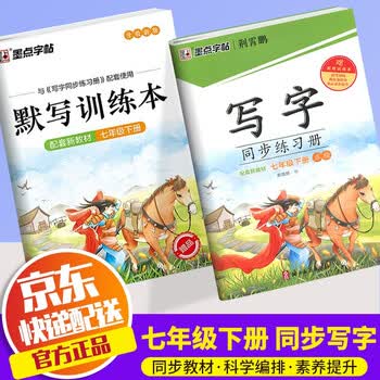 【ZY】2022版墨点字帖写字同步练习册荆霄鹏楷书硬笔书法统编教材同步练字帖 七年级下册 人教版
