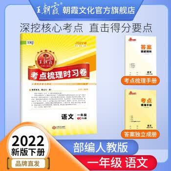 王朝霞考点梳理时习卷一年级下册同步训练语文数学各版本一年级下册试卷人教版1年级2022春下同步训练书 一年级语文（部编人教版）下册