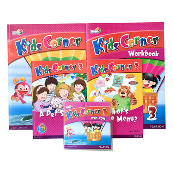 Kids Corner Pack 3香港培生朗文小学英语直通车套装含书本 练习册 绘本DVD手机APP
