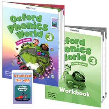 牛津大学出版社Oxford Phonics World 3册长元音少儿自然拼读寒暑假短期教材 牛津拼读世界