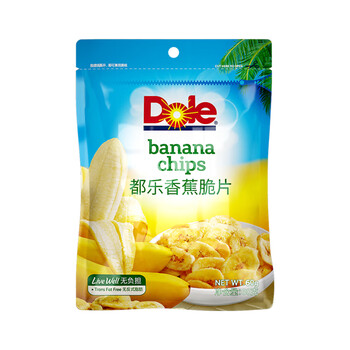 【都乐香蕉脆片】都乐(Dole）香蕉脆片60g 进口零食 果脯 蜜饯果干 休闲零食 办公室小吃【行情 报价 价格 评测】-京东