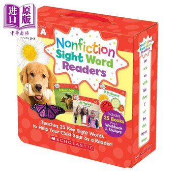 学乐高频词百科读物A级 NonfictionSightWord 英语学习亲子英语低幼童书英文原版