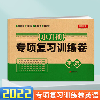 可单买/2022新版开心教育小升初毕业总复习真题卷 专项复习训练卷英语 小学通用