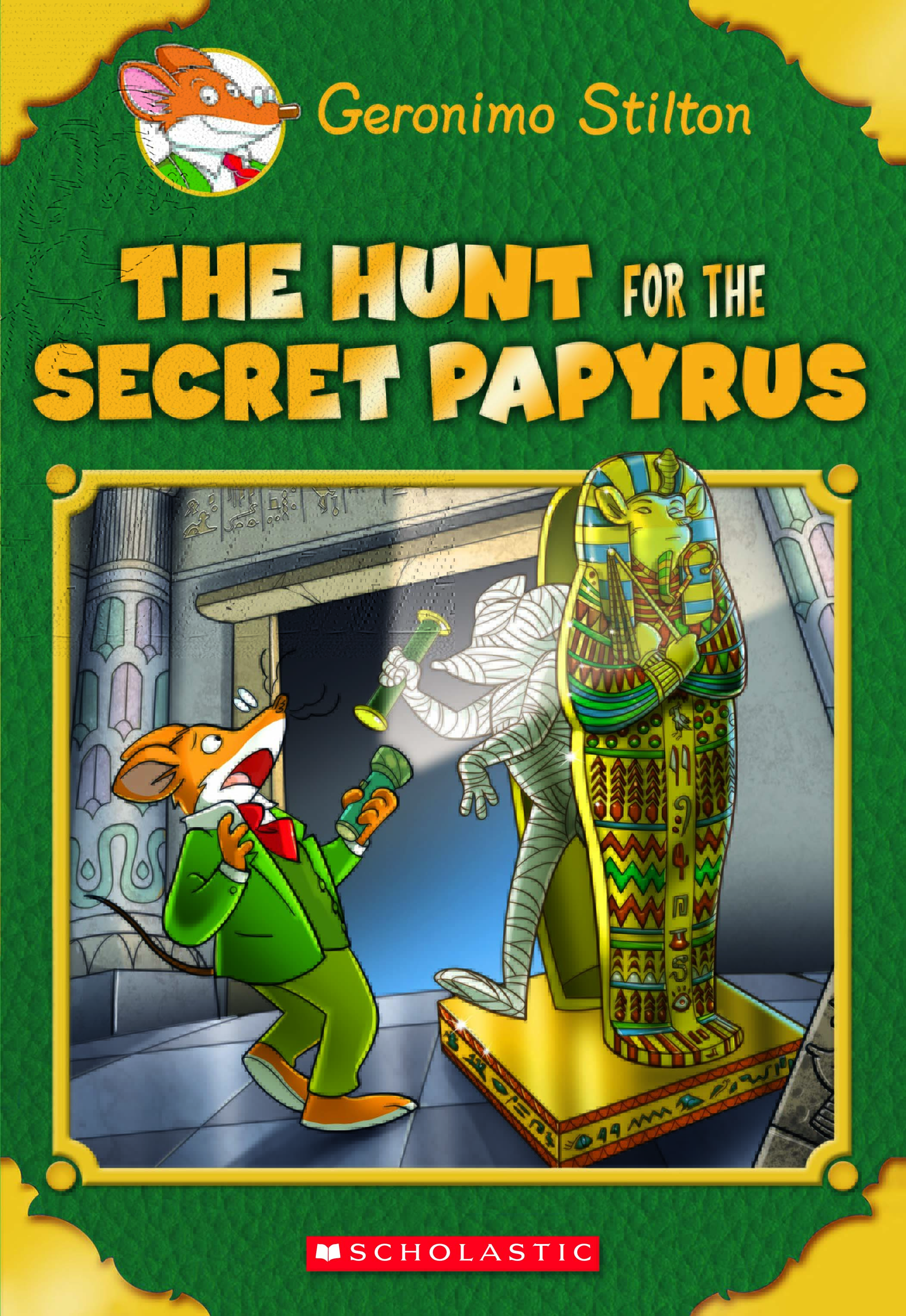 Geronimo Stilton:The Hunt For The Secret Papyrus[老鼠记者：寻找神秘的纸莎草] 进口故事书